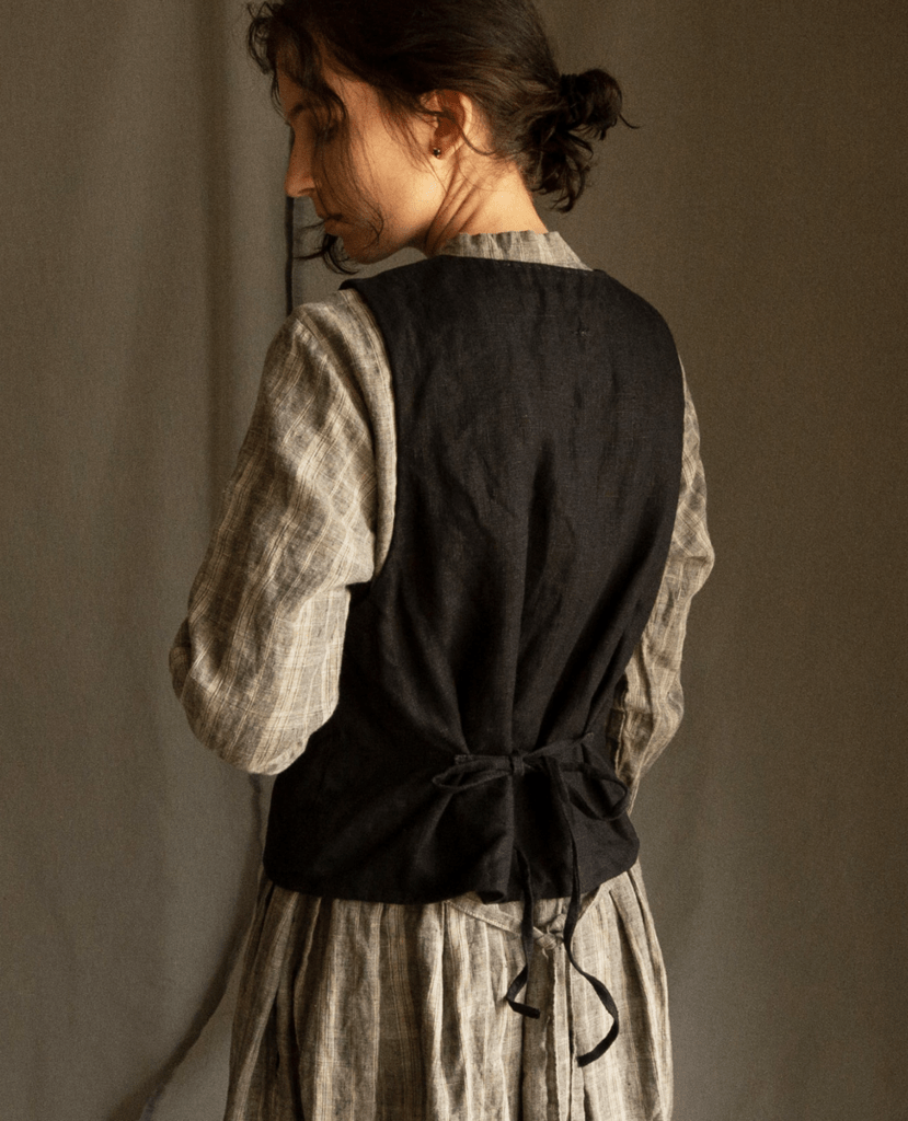 Vintage linen vest