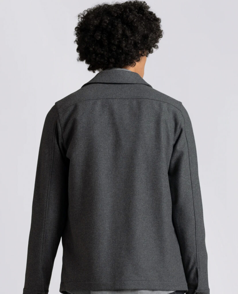 Recycled wool overshirt